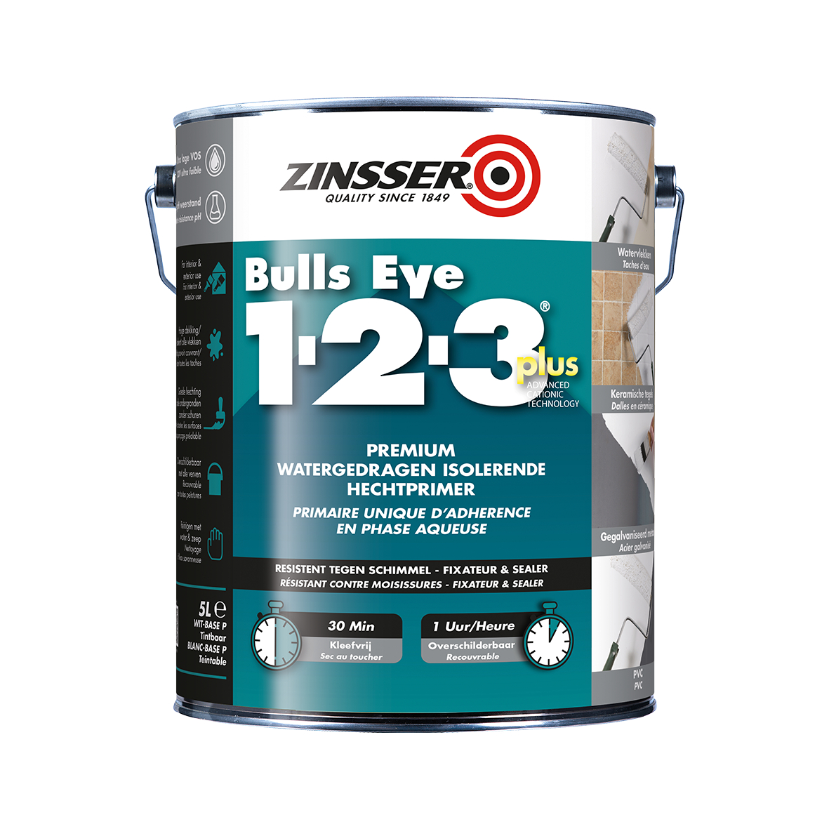 ZINSSER Bulls Eye 1-2-3 Plus - SPE - Magasin de peinture à Strasbourg et dans le Grand Est